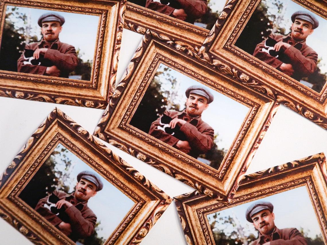 Lenin with a Cat wholesome communist leftist vinyl sticker: | Etsy