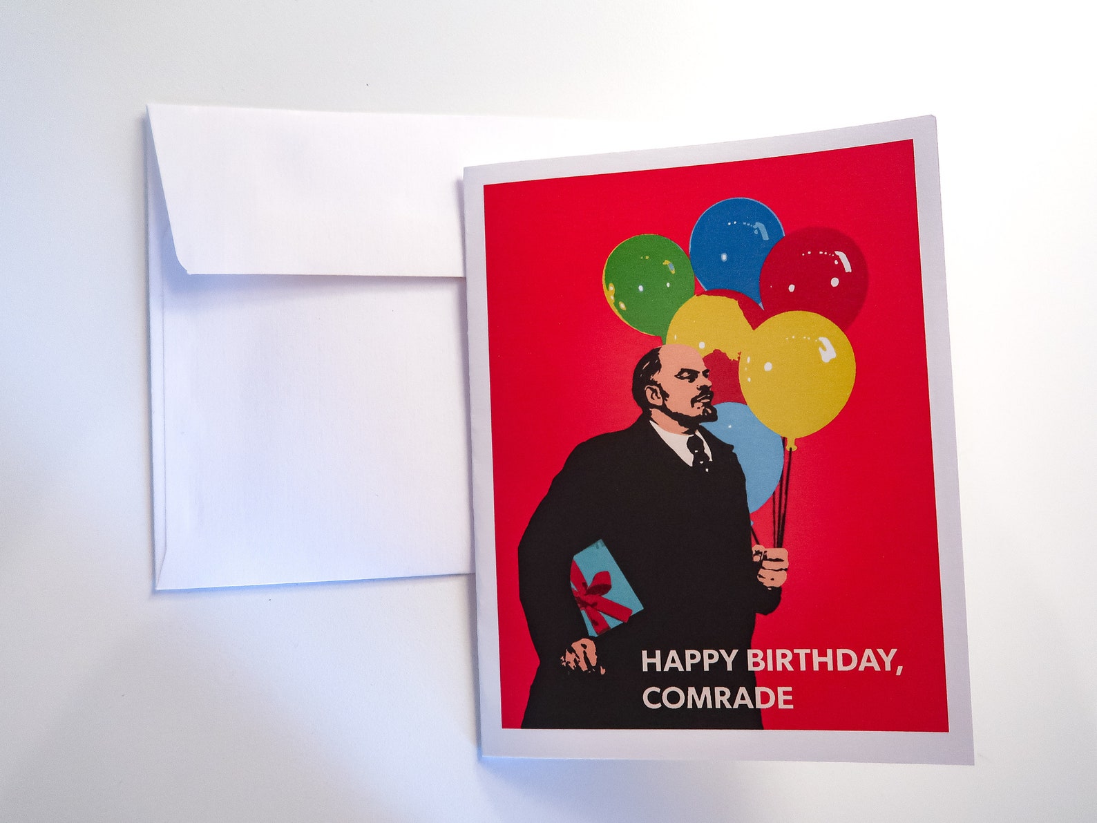 Lenin birthday card Happy Birthday Comrade | Etsy