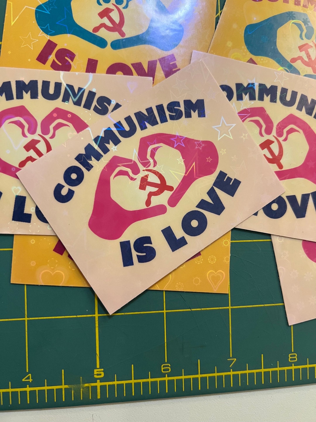 Communism is LOVE Radical Leftist Vinyl Sticker - Etsy