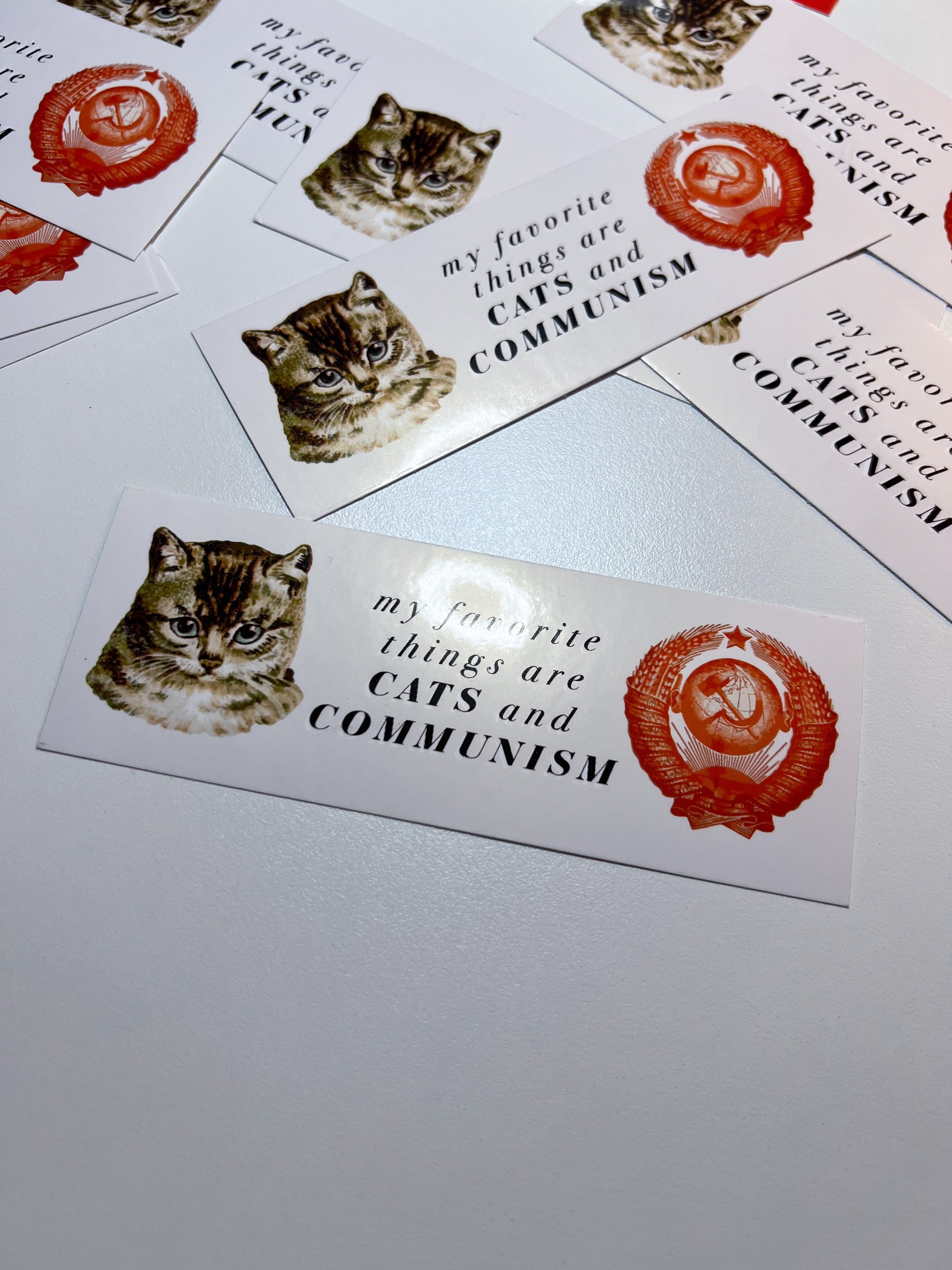 My Favorite Things Are Cats and Communism Funny Socialist | Etsy