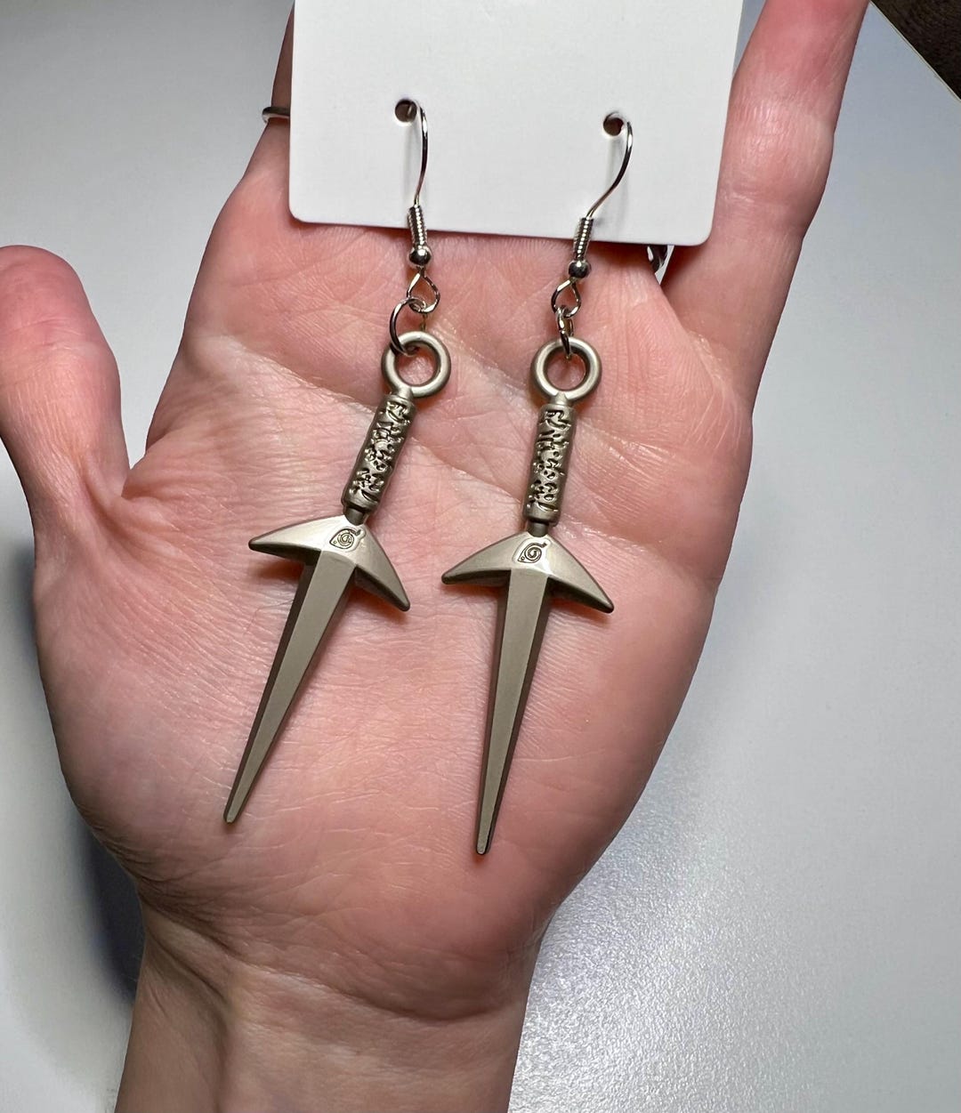 Naruto Anime-inspired Flying Raijin Kunai Earrings - Etsy