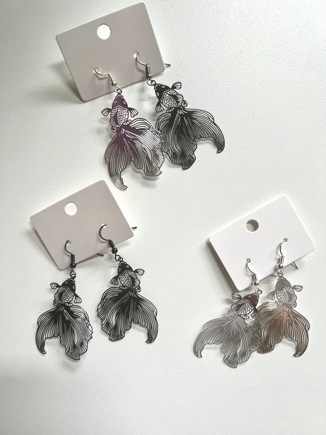 Black & White Koi Fish Earrings Gojo Satoru X Geto Suguru (jujutsu ...