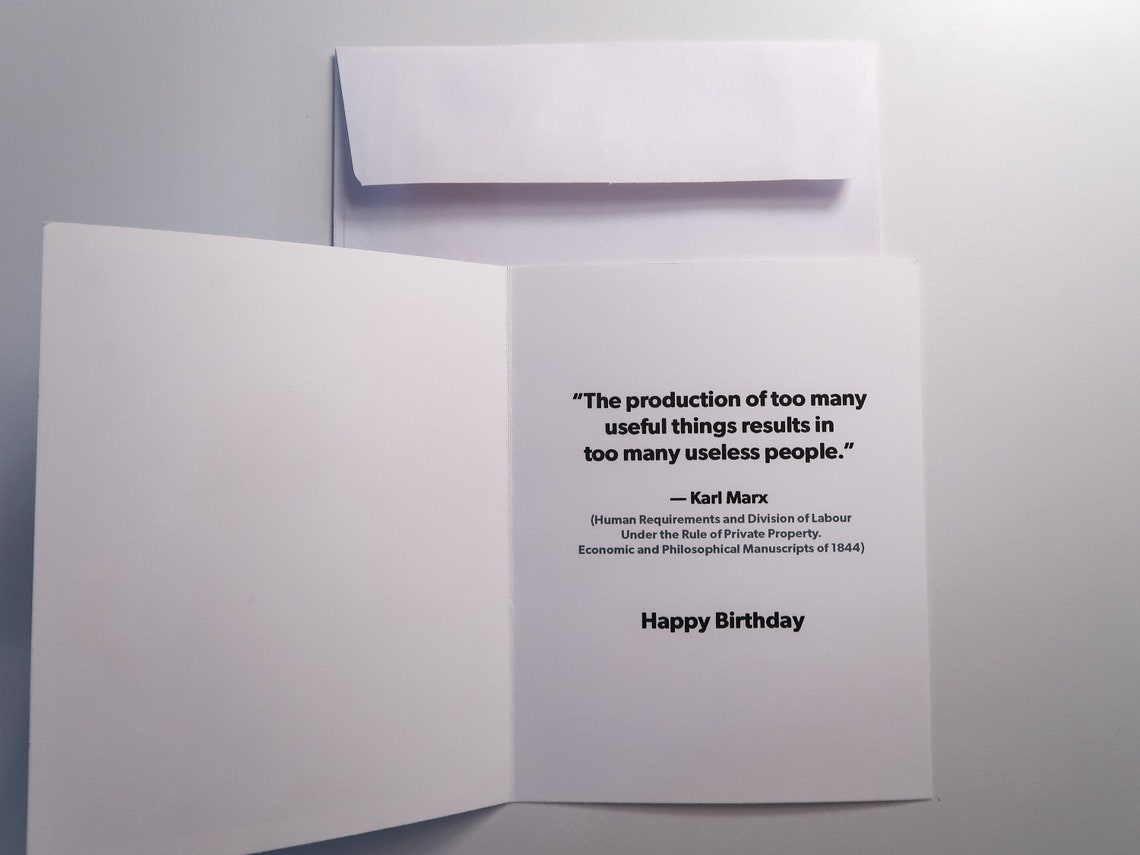 3-Pack of Communist Birthday Cards: Karl Marx & Vladimir Lenin | Etsy