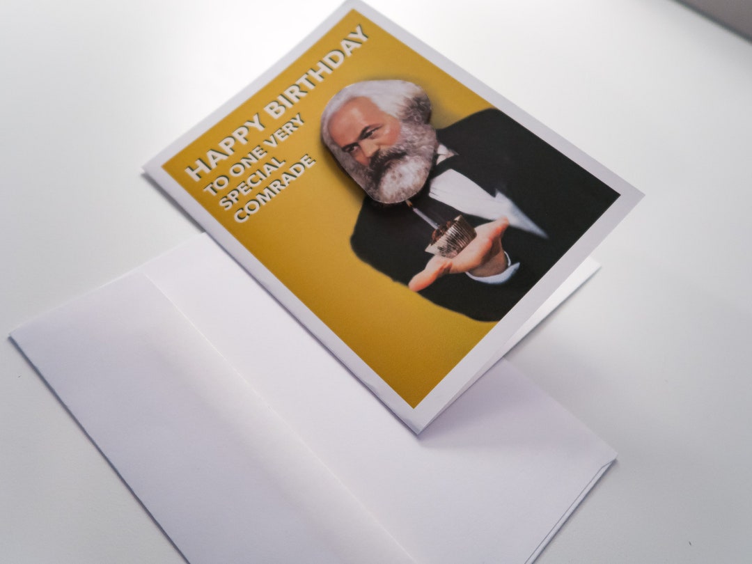 Karl Marx happy Birthday to One Very Special Comrade Birthday Greeting ...