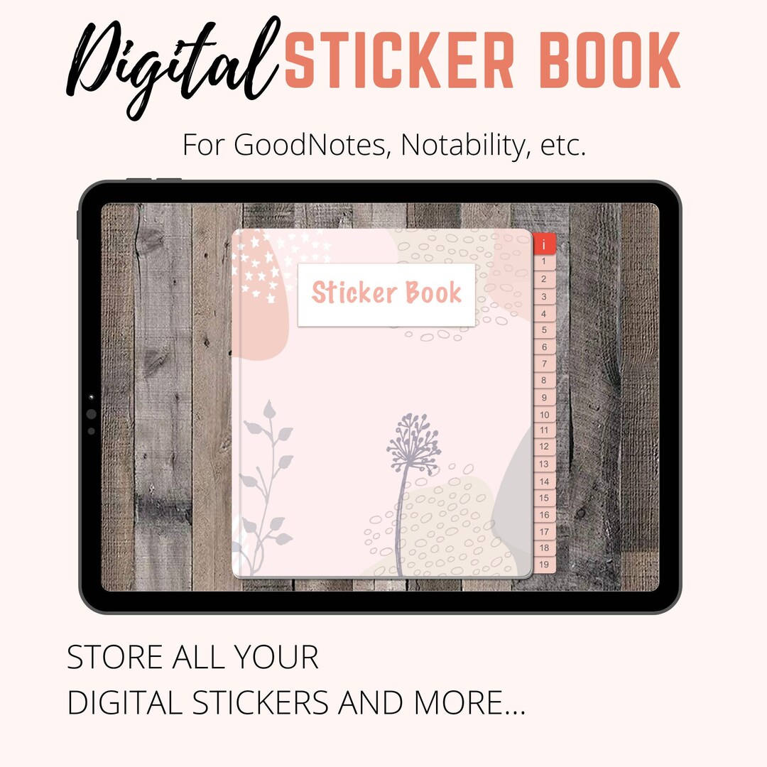 Blank Digital Stick Book Blank Notebook Digital Journal Goodnotes iPad ...
