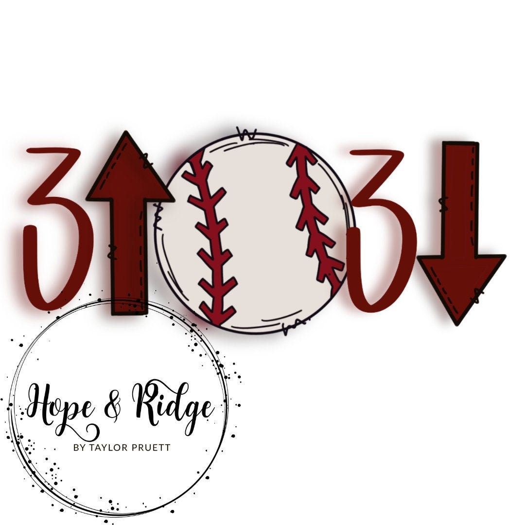 3 up 3 Down Baseball Png - Etsy