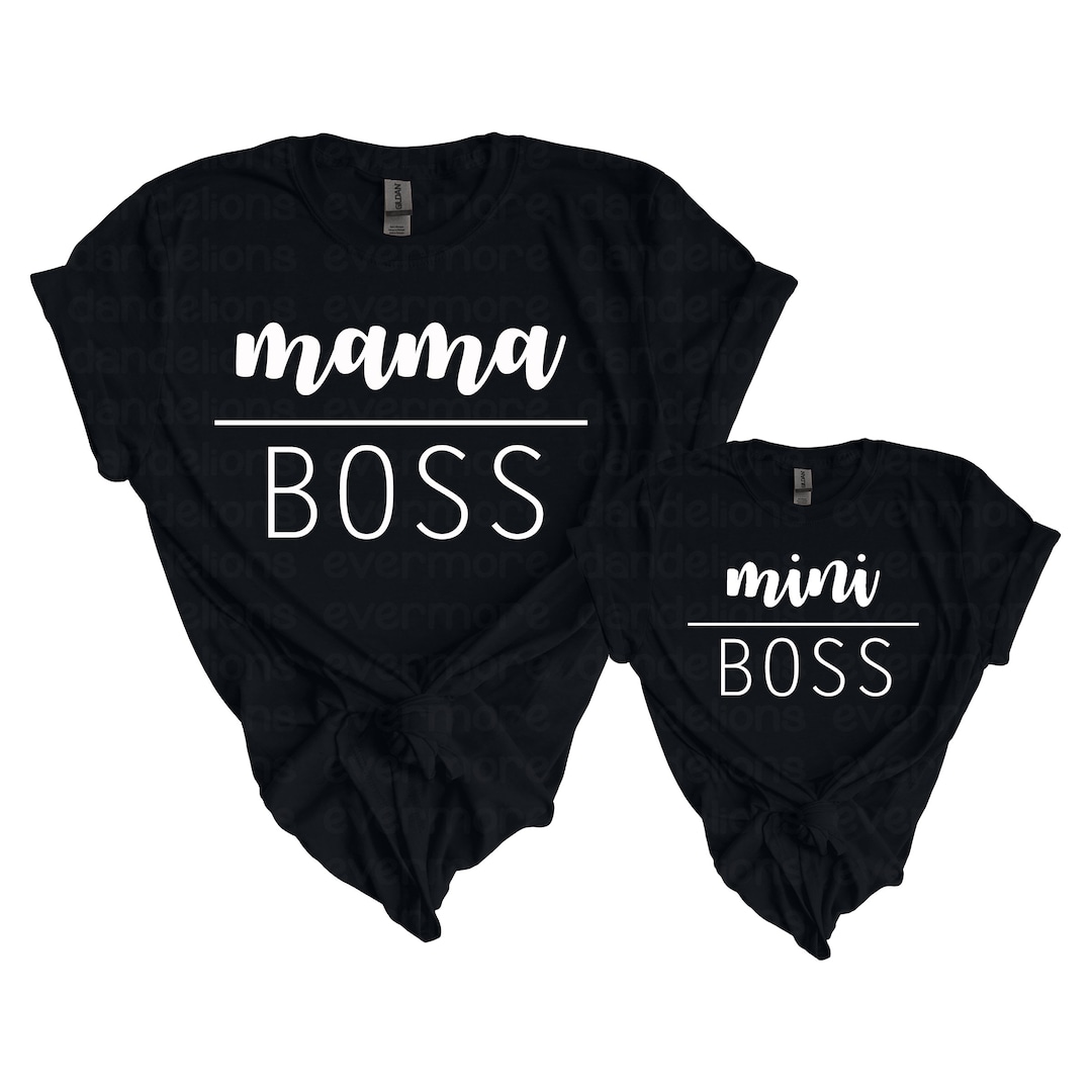 Mama Boss Mini Boss // Mommy and Me Matching Shirts // Mama and ...