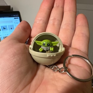Baby Yoda Keychain Grogu the Mandalorian - Etsy UK