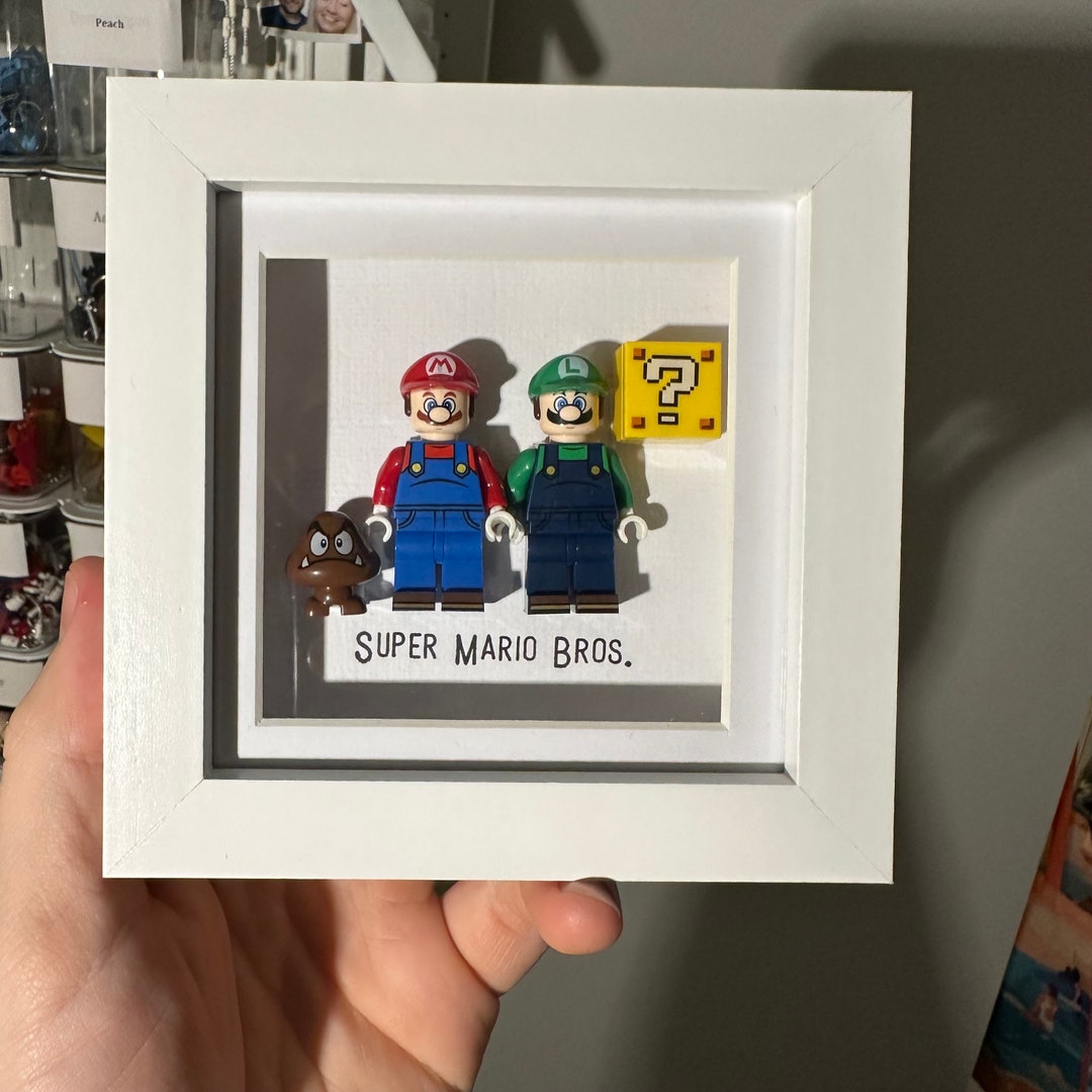 Mario and Luigi Super Mario Bros. Frame Geek Nerd Gift - Etsy