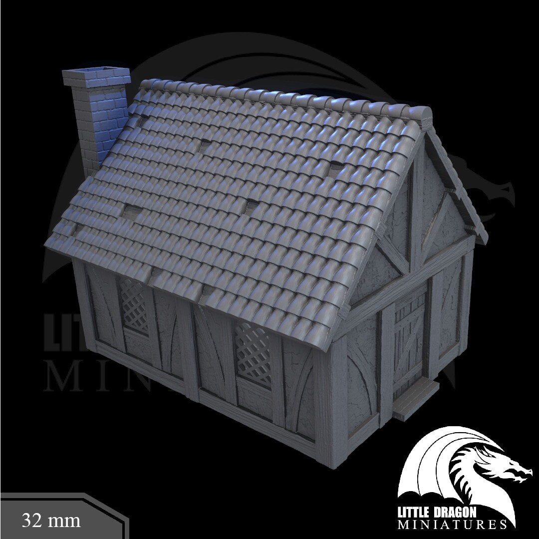 32mm Scale Fantasy Cottage House Model Building - Etsy