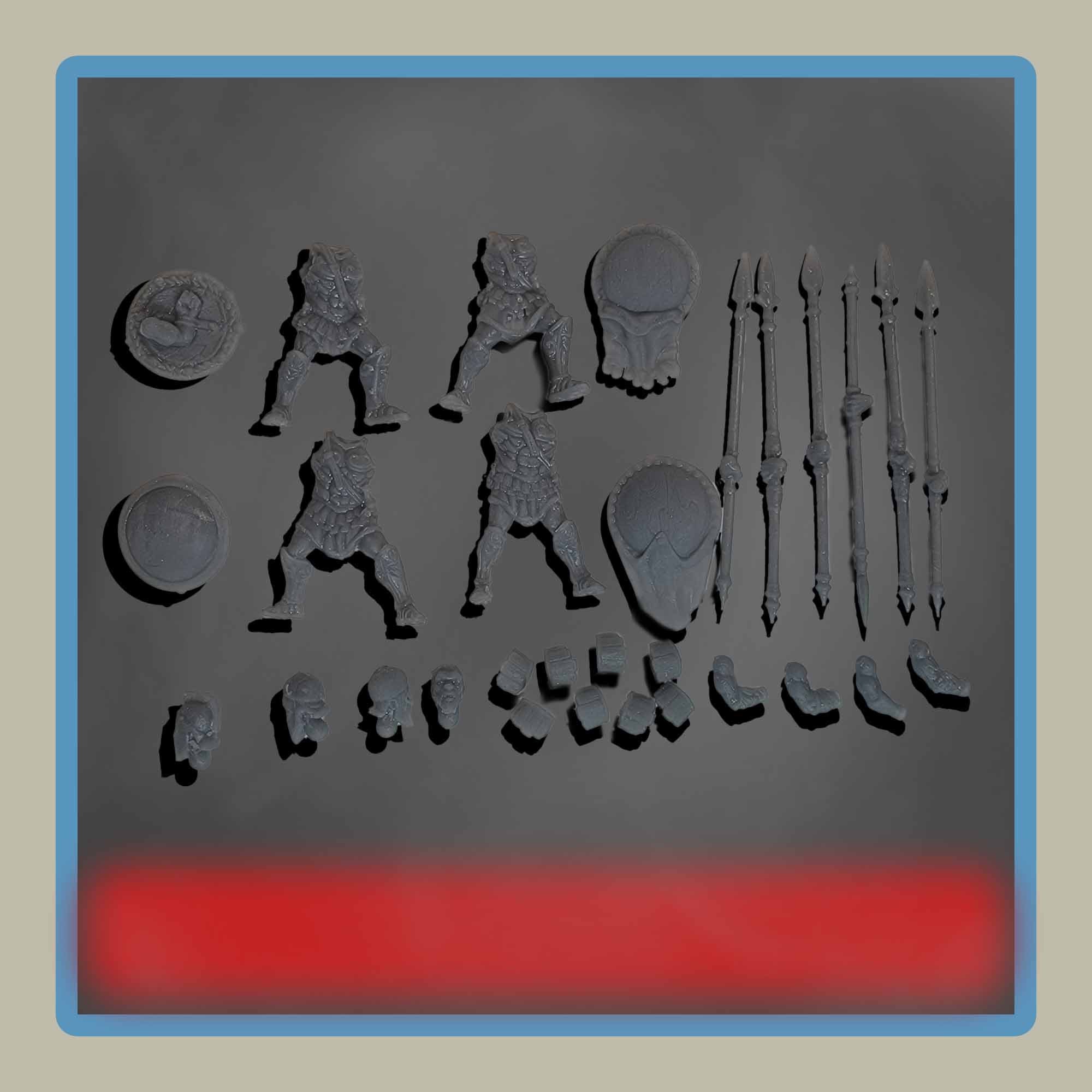 32mm Scale Greek Hoplites Kit of 4 - Etsy