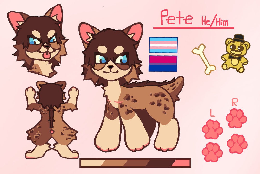 Fursona Reference Sheet Cheap Complex/simple - Etsy