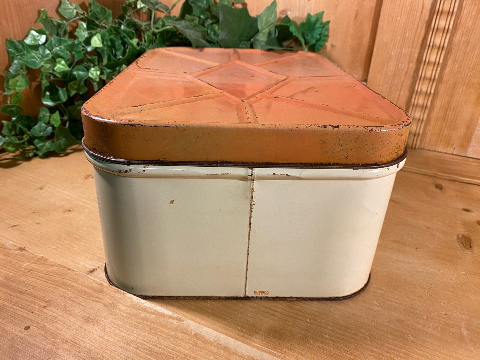 Vintage Mushroom Tin Box With Lid | Cheinco | Metal Tin With Mushrooms ...
