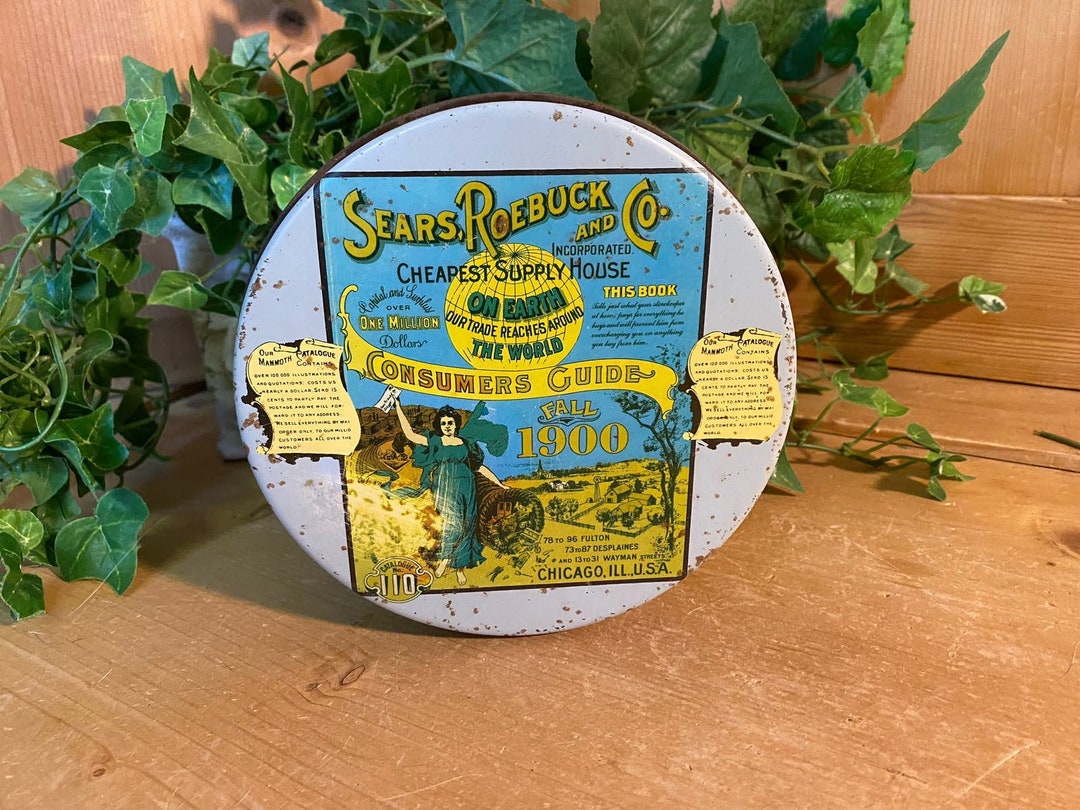 Vintage Tin | Sears & Roebuck and Co. | Vintage Advertising | Primitive ...