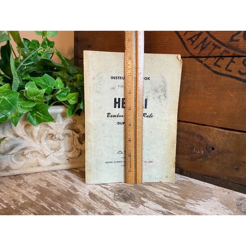 Vintage Hemmi Bamboo Slide Rule Instruction Book Duplex | Etsy