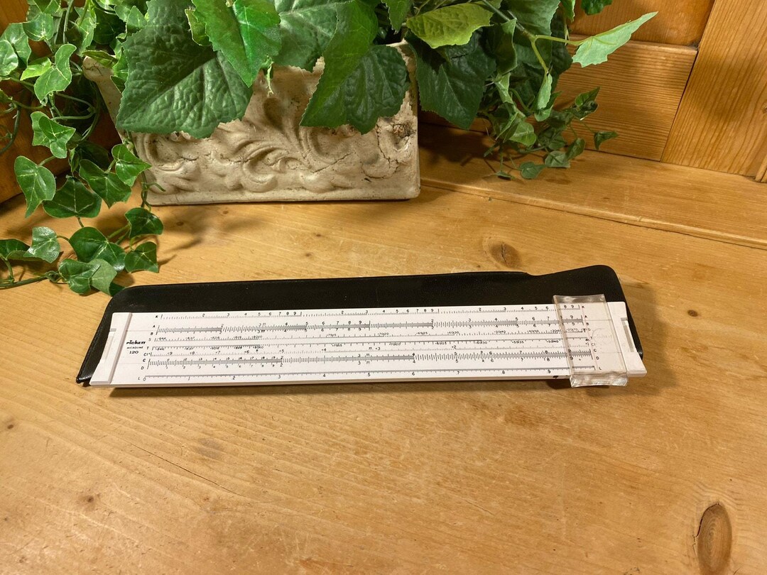 Vintage Math Ruler With A Case | Pickett Inc. | Microline 120 Ruler ...