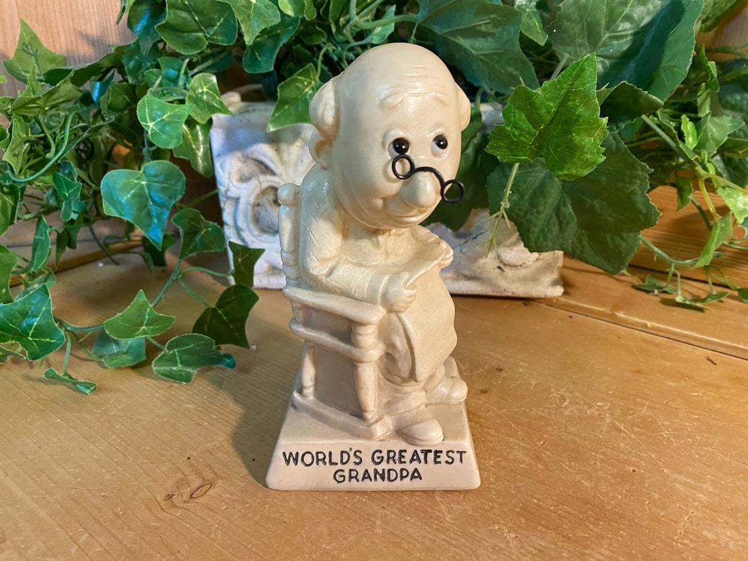 Vintage World's Greatest Grandpa Award Statue | Grandparent Gift | Best ...