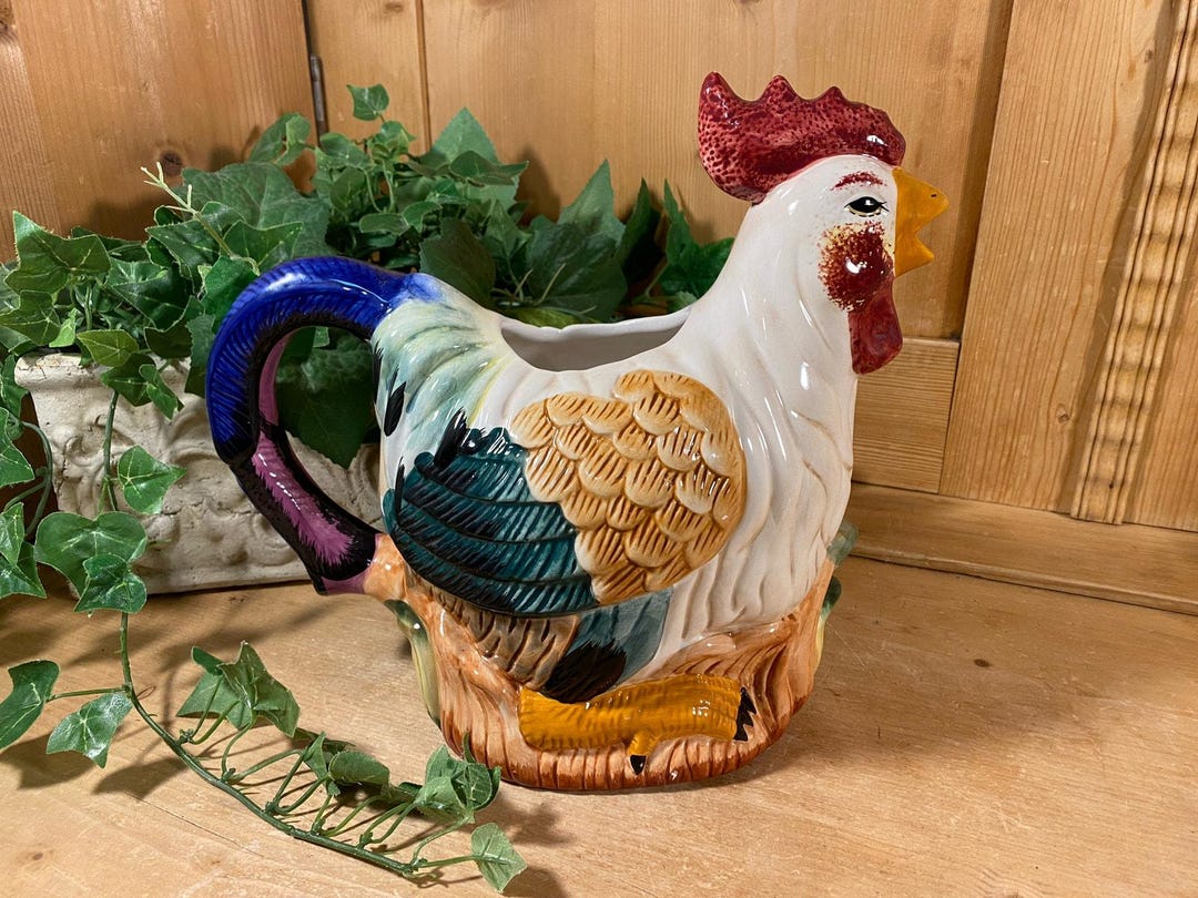 Vintage Ceramic Rooster Pitcher | Heartfelt Kitchen Creations ...