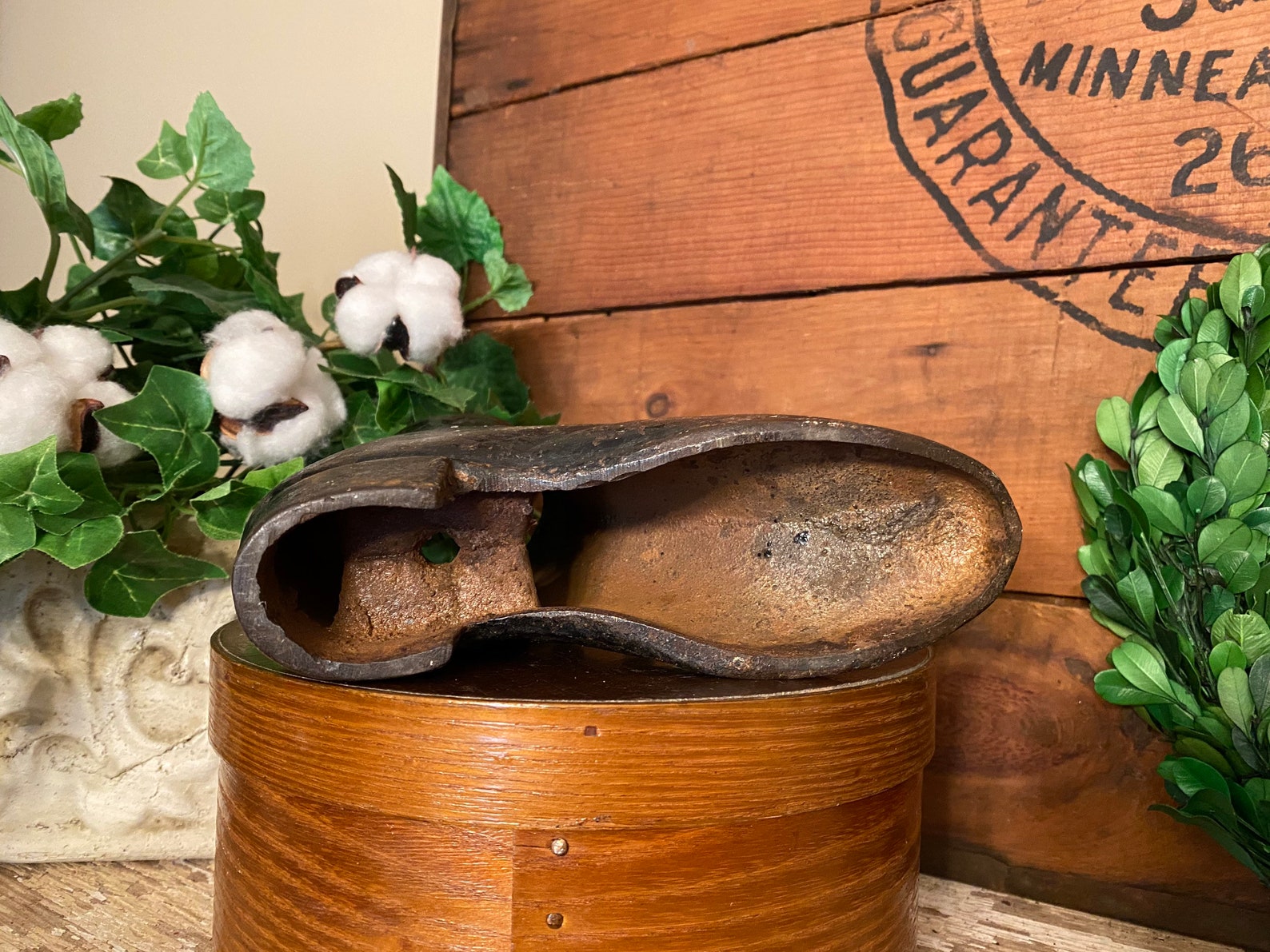 Antique Cast Iron Boot Black Cast Iron Boot Vintage Cast - Etsy