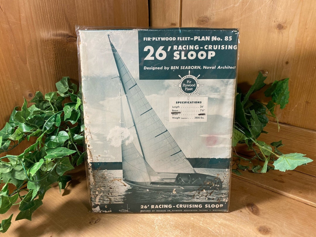 Vintage Fir Plywood Racing Cruising Sloop Building Plans | Plan 85 ...