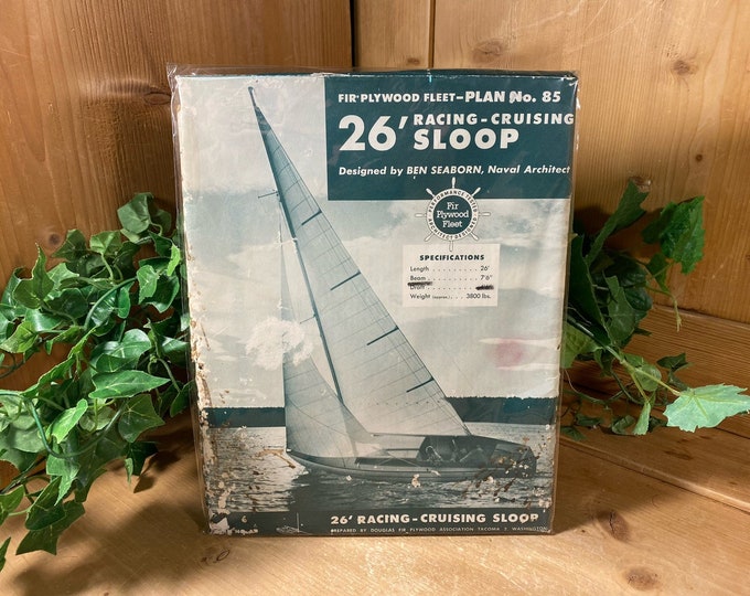 Vintage Fir Plywood Racing Cruising Sloop Building Plans | Plan 85 ...