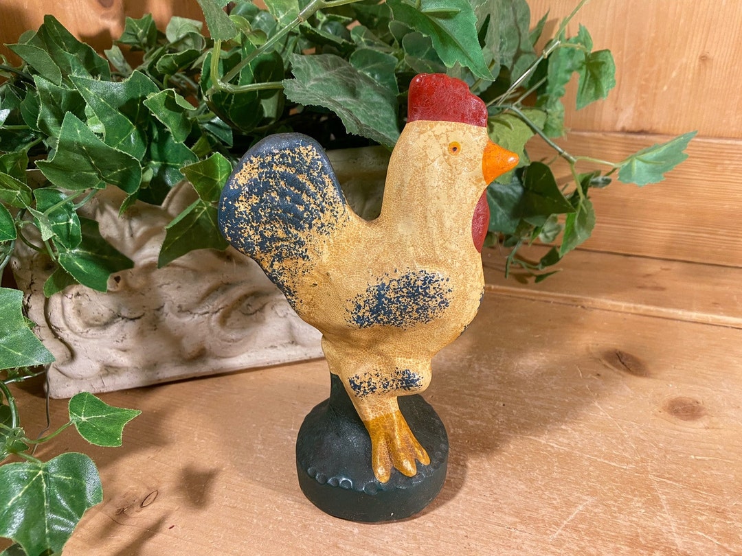 Vintage Terracotta Chicken Figurine | Springfield Pottery Works ...