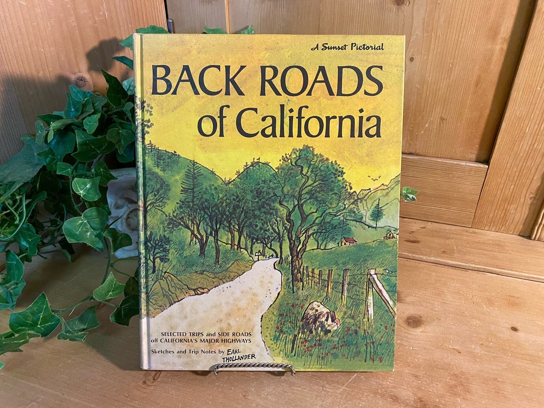 Vintage Back Roads of California Hardcover Book | Selected Trips and ...