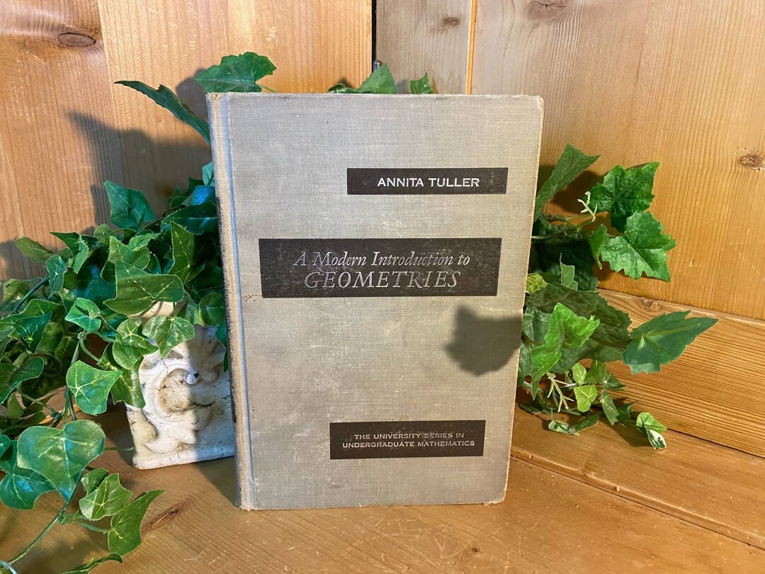Antique 1967 Book: A Modern Introduction to Geometries | Annita Tuller ...