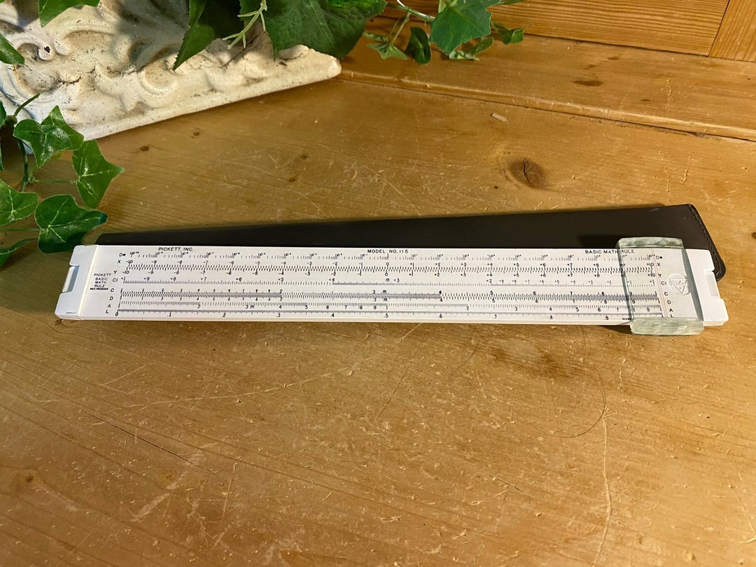 Vintage Math Ruler With A Case | Pickett Inc. | Modelno 115 | Pickett ...