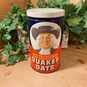 Vintage Quaker Oats Tin Canister 1982 Limited Edition Tin Old Fashioned ...