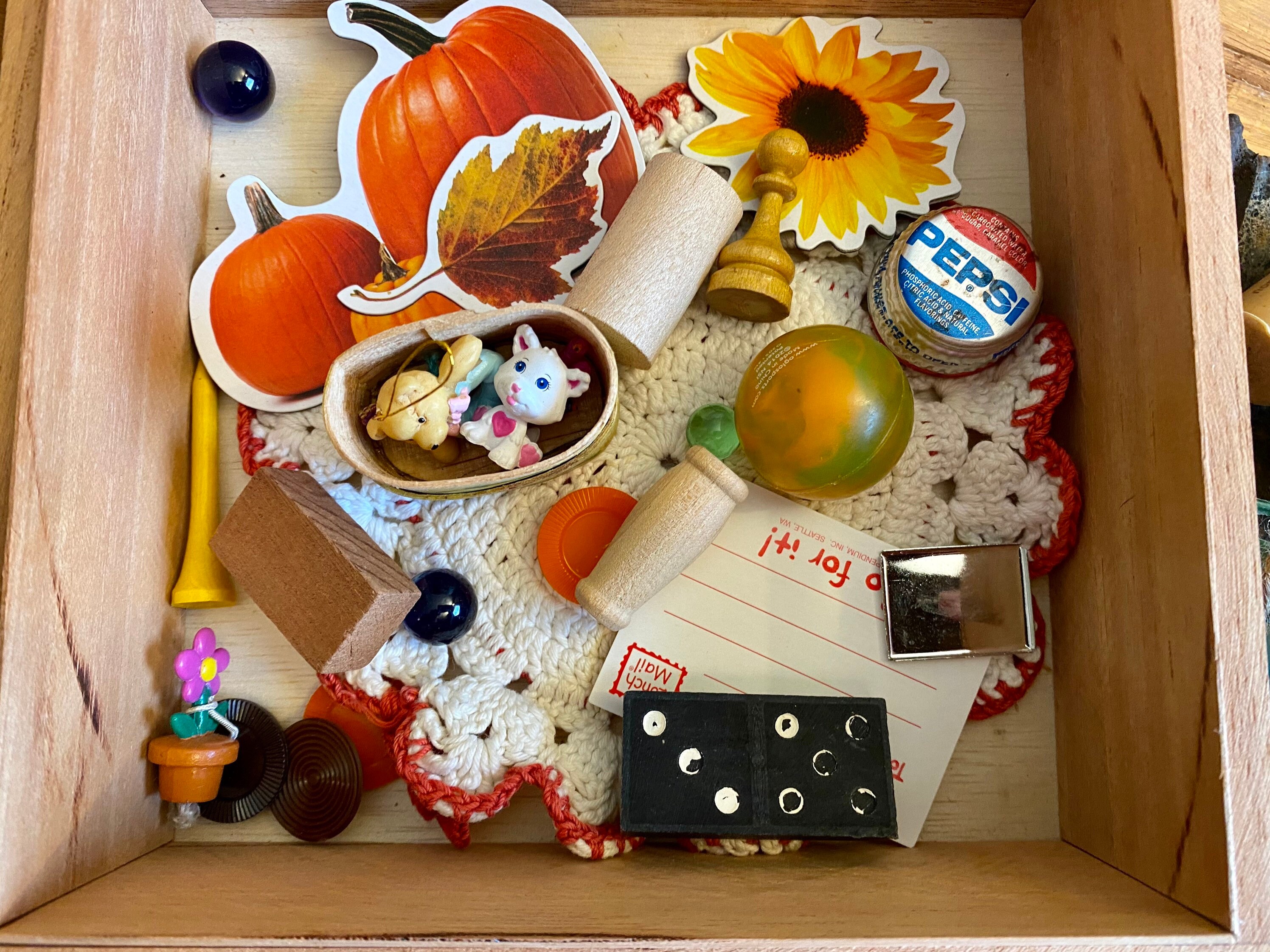 Vintage Junk Drawer Treasure Box Assemblage Supplies Found | Etsy