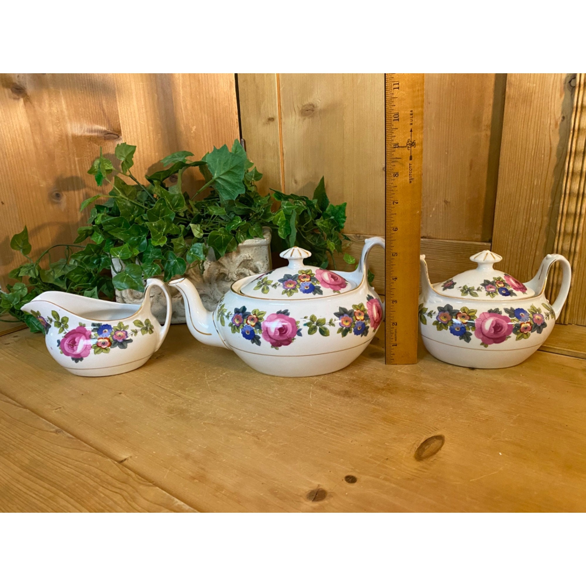 Vintage Phoenix China Tea Set Set of 3 Made in - Etsy