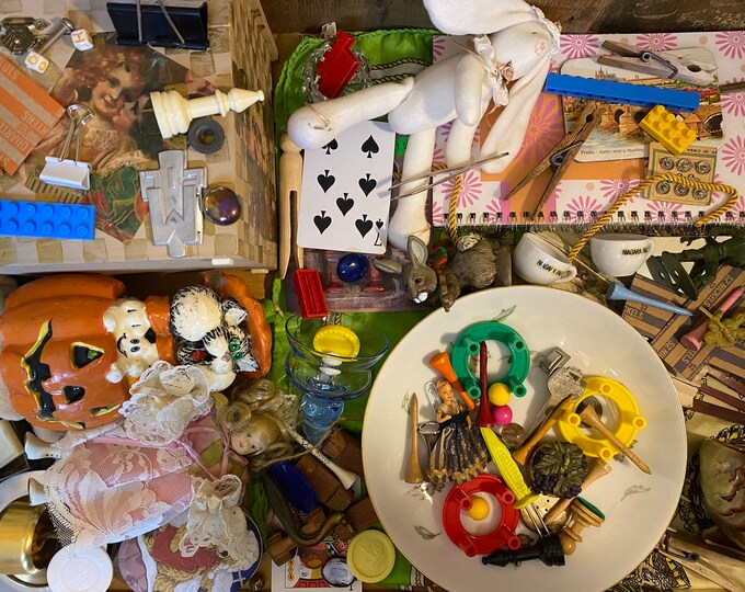 Found Objects Configuration Box | Assemblage Mixed Media | Shadow Box ...