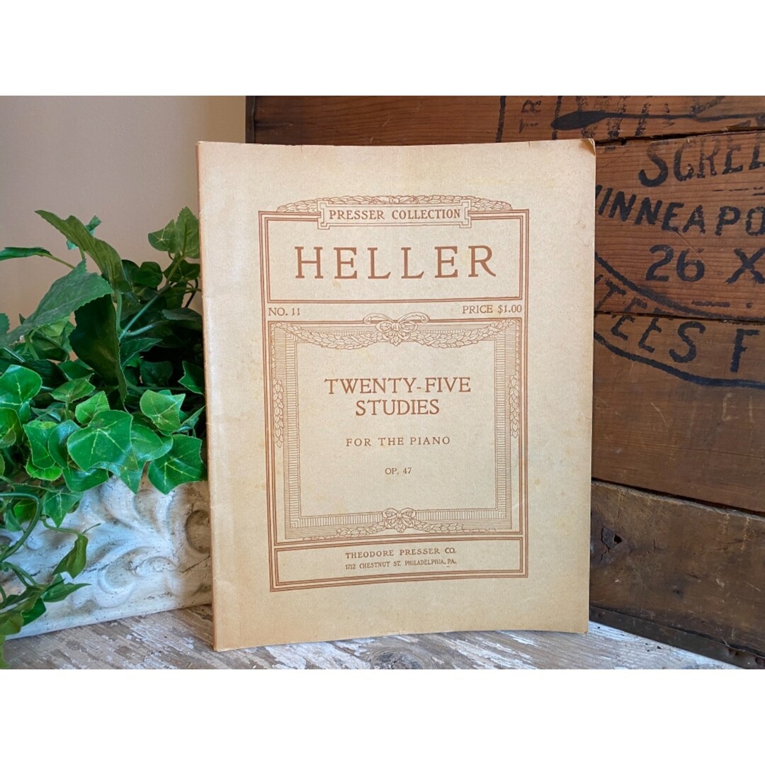 Vintage Heller Twenty Five Studies For the Piano No. II Theodore ...