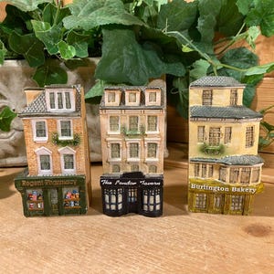 Vintage Ceramic Village House Figurines - Set of 3 | Lilliput Lane ...