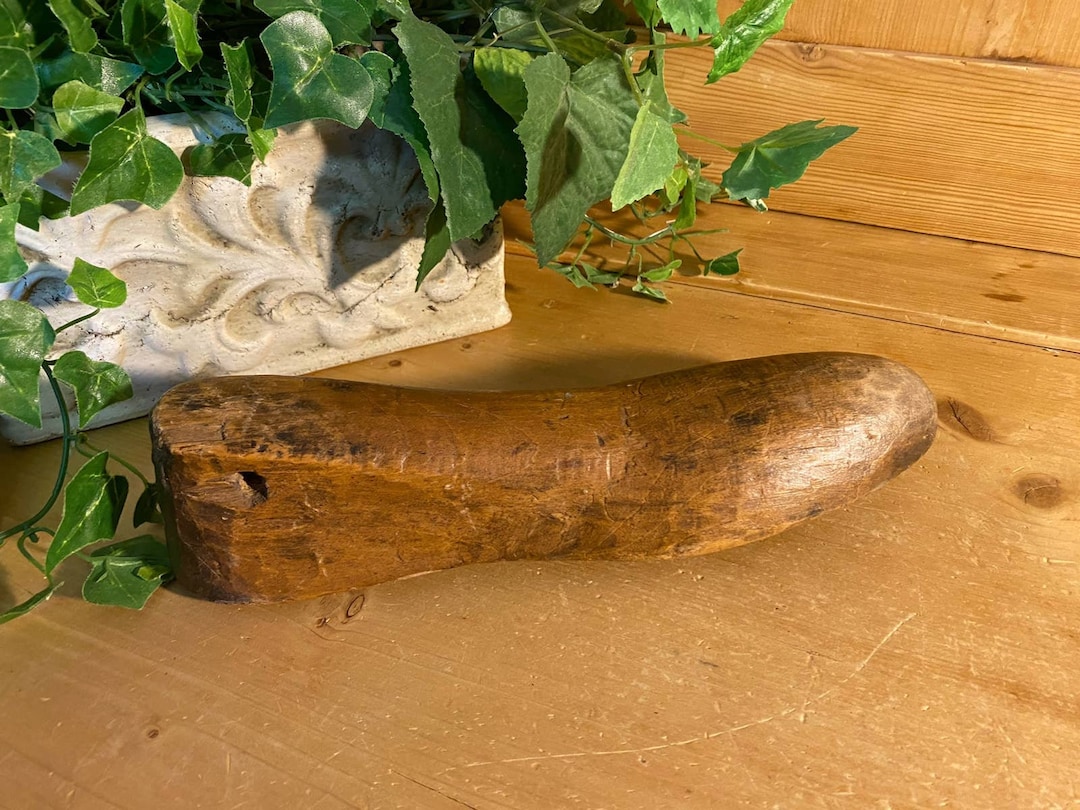 Vintage Hand-carved Wooden Shoe Form | Primitive Table Decor ...
