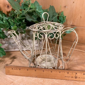 Vintage Whimsical Wire Teapot Candle Holder Shabby Chic Table Decor ...