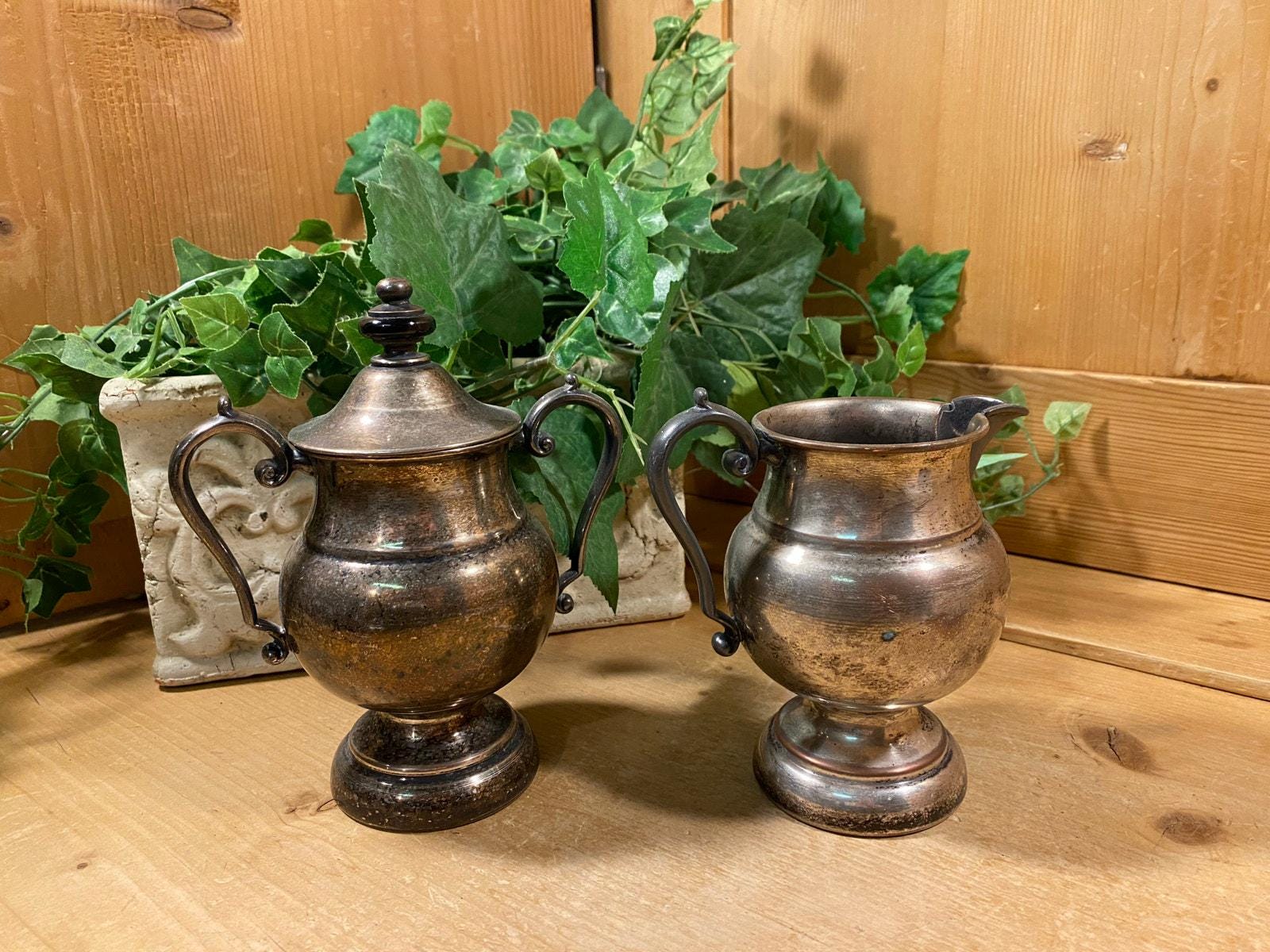 Vintage Silver Plated Sugar and Creamer Set | Set of 2 | Gotham ...