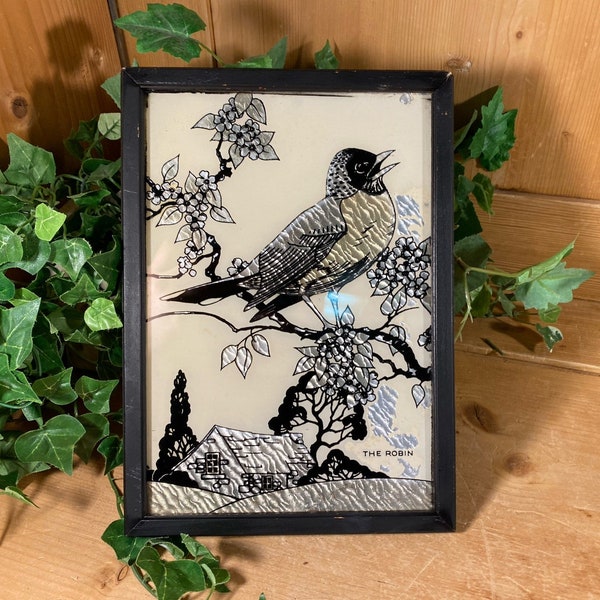 Framed Robin Bird Print - Etsy