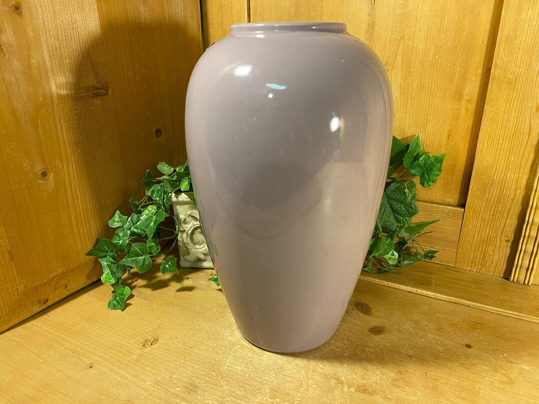 Vintage Large Lavender Pottery Flower Vase | Royal Haeger Pottery ...