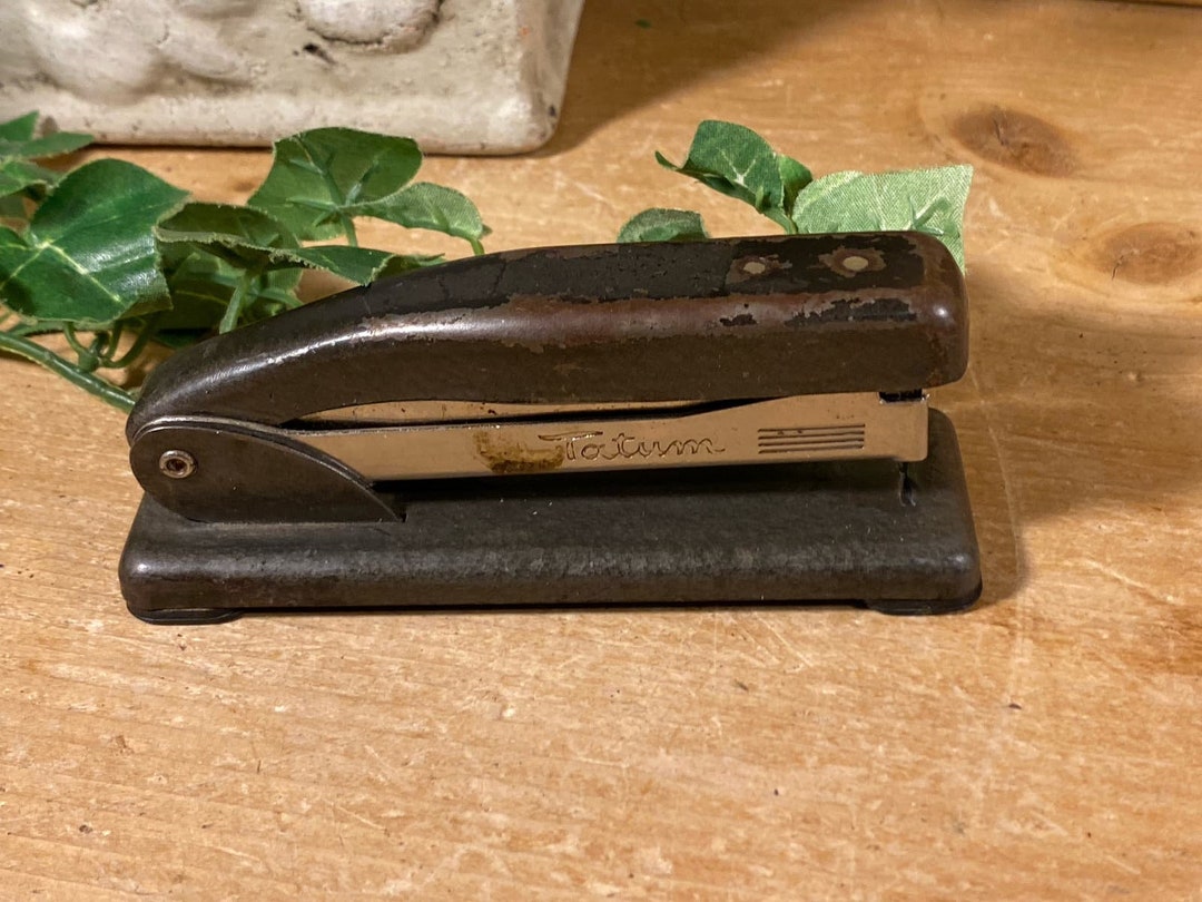 Vintage Metal Tatum Stapler | T155 Stapler | Industrial Office Decor ...