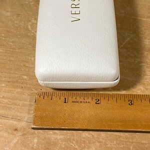 Vintage Versace Glasses Case Designer Glasses Case in White With Black ...