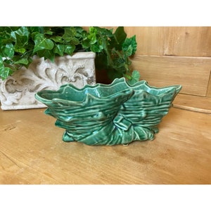 Twin Shell Mccoy Pottery Double Cornucopia Planter Midcentury Modern ...