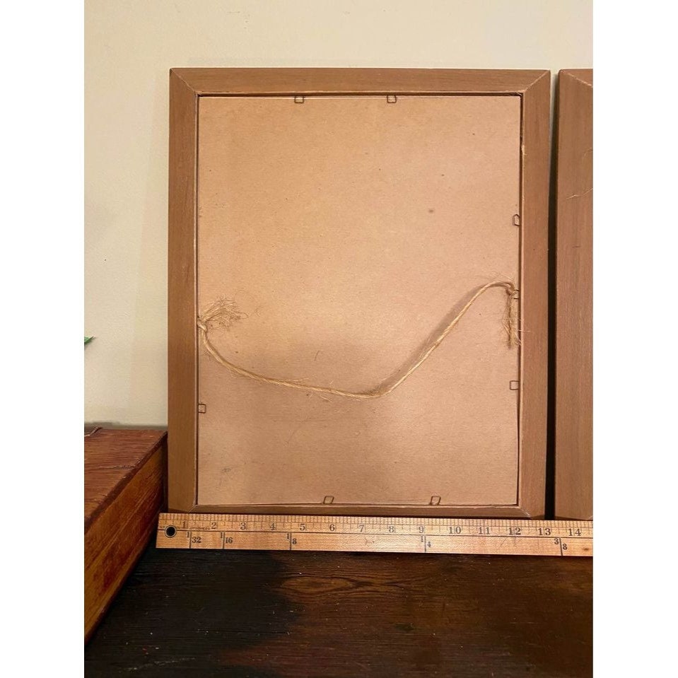 Vintage Framed Artwork Set Monteague Flagg Lithograph | Etsy