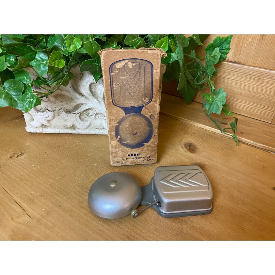 Vintage Edwards Nubel Bell With Original Box New Bell Exposed Gong New ...