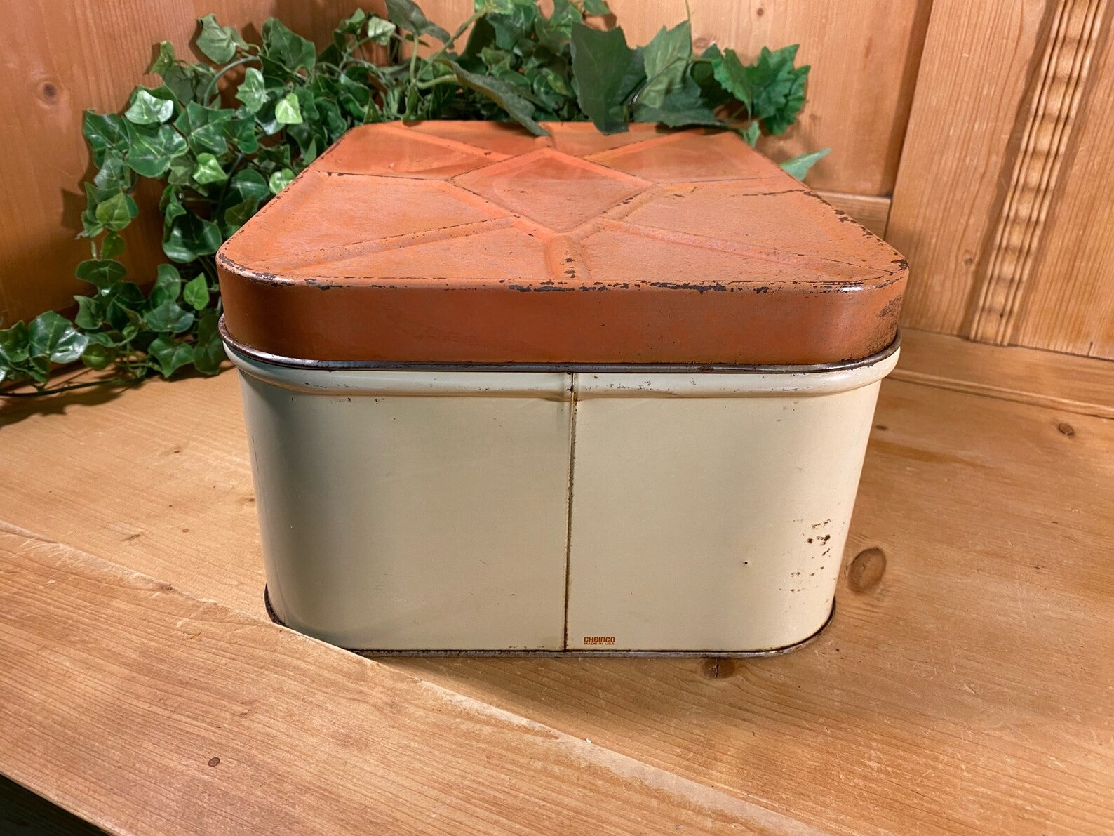Vintage Mushroom Tin Box With Lid | Cheinco | Metal Tin With Mushrooms ...