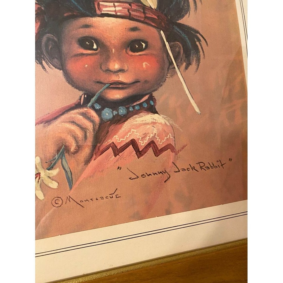 Vintage Framed Artwork Set Monteague Flagg Lithograph | Etsy