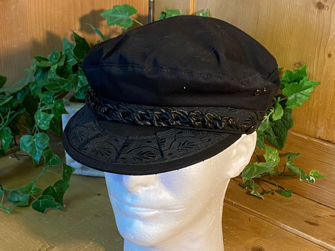 Vintage Greek Black Men's Hat | J. Tsalavoutas and Co. Hat | Retro ...