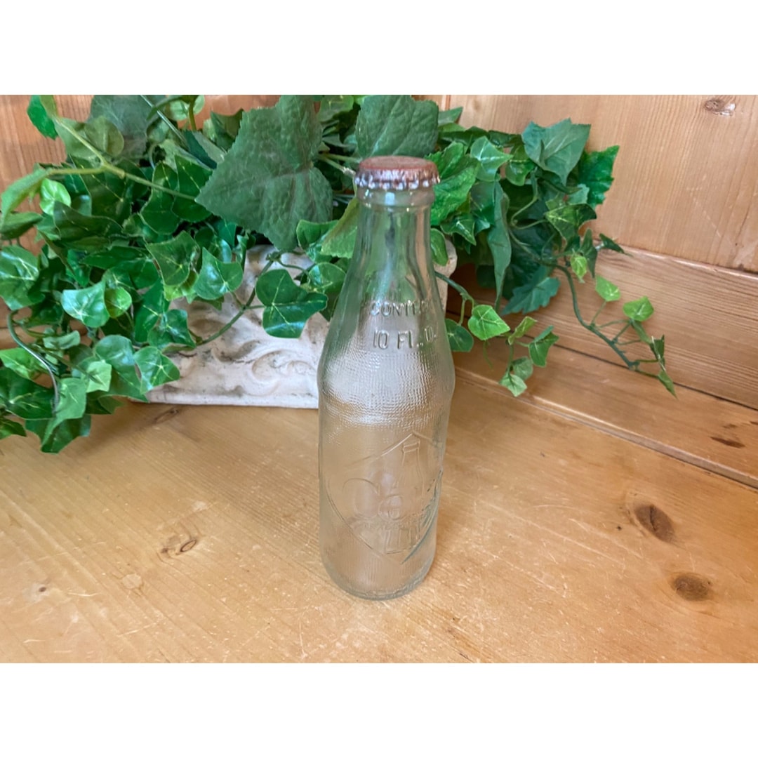 Vintage 1960s Diamond Coke Bottle With Cap | Clear Glass 10 Oz. Coca ...