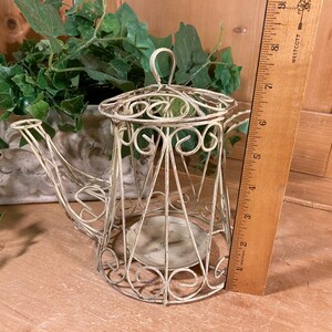 Vintage Whimsical Wire Teapot Candle Holder Shabby Chic Table Decor ...